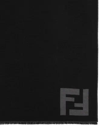 Fendi Virgin Wool Scarf - Black