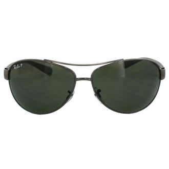 Ray-Ban Lunettes De Soleil Ray-Ban 3386 Gunmetal Vert Polarisé 004/9A 63mm