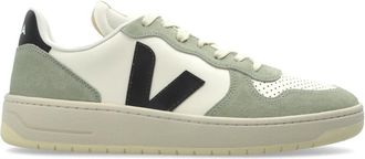 Veja Homme, Chaussures, Vert, Taille: 43 EU V-10 Prime Leather Baskets