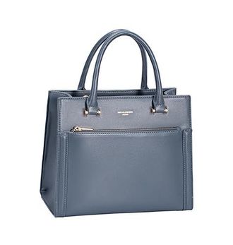 David Jones Paris - Sac port&eacute; main Femme Ville - Sac &agrave; main Taille Moyenne Similicuir PU - Double compartiment Plusieur Poches - Chic Classique El&eacute;gant Pratique (