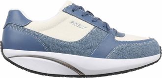 Mbt 1997 OBU Freizeitschuhe f&uuml;r Damen aus Nappaleder und Segeltuch/Denim. Klassischer Stil mit Schn&uuml;rverschluss. D&auml;mpfung und Atmungsaktivit&auml;t. Perfekt f&uuml;