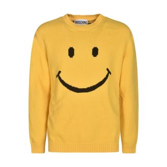 Moschino Smiley Pullover - - Knitwear - Herren - Gelb - M