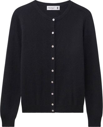 Pringle Of Scotland Kaschmircardigan mit Rundhalsausschnitt - Schwarz