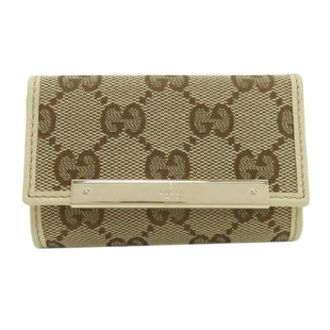 Gucci Pre-owned Canvas Schl&uuml;sselanh&auml;nger - - Pre-owned - Damen - Braun - ONE SIZE