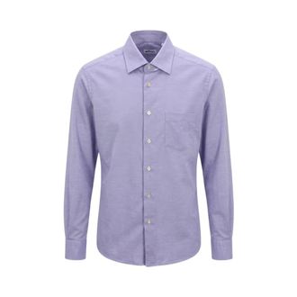 Kiton Nerano Hemd - - Shirts - Herren - Lila - 3XL