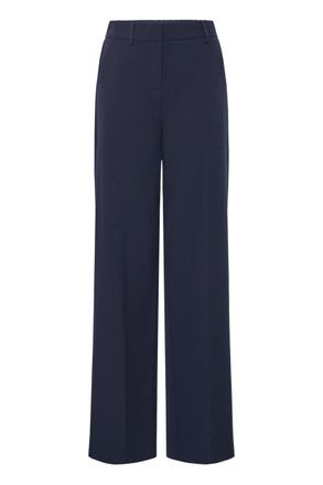 b.young BYDanta Damen Hose Stoffhose Weites Bein mit Bundfalten G&uuml;rtelschlaufen Eingrifftaschen Stretch Regular Fit, Gr&ouml;&szlig;e:38, Farbe:Copenhagen Night (194020)