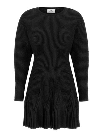 Elisabetta Franchi Robe Au Genou - Noir