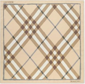 Burberry Foulard en soie Watercolor Check
