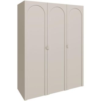 Selsey Selsey Arkadia - Kleiderschrank mit 3 T&uuml;ren mit Bogenausschnitt, Kaschmirgrau, 150 cm
