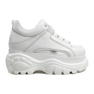 Buffalo &Ouml;lleder Sneakers Wei&szlig; Trendiges Modell - - Shoes - Damen - Wei&szlig; - 40 EU