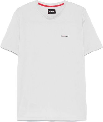 Kiton T-Shirt mit Logo-Stickerei - Grau