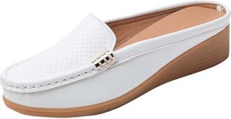 Generic Chaussures compens&eacute;es l&eacute;g&egrave;res &agrave; enfiler pour femme - Couleur unie - Respirantes - Polyvalentes - &Eacute;l&eacute;gantes - Confortables - D&eacute;contract&eacute;es - Loisirs en