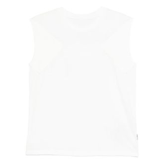 Maison Margiela Highlights &Auml;rmelloses Top mit Polsterung - - Tops - Damen - Wei&szlig; - M