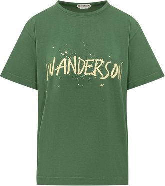 J.W.Anderson Homme, Tops, Vert, Taille: S Circular T-shirt