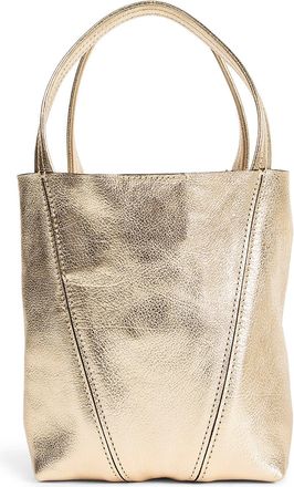 Chlo&eacute; Small Spin Leather and Suede Shoulder Bag