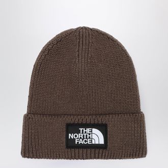 The North Face Braune M&uuml;tze mit Logo-Patch
