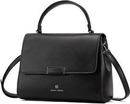 Queen Helena Petit sac à main avec bandoulière amovible pour femme M1062, Noir