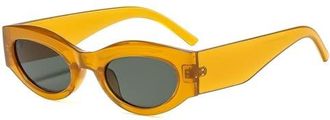 Generic Lunettes De Soleil Vacances &Agrave; Petite Monture For Hommes Et Femmes Conduite En Plein Air(Orange)