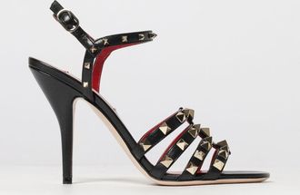 Valentino Garavani Rockstud Kalbsleder-Sandalen mit hohem Absatz