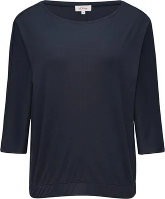 s.Oliver 3/4-Arm-Shirt T-Shirt O-Shape-Shirt mit Fledermausarm