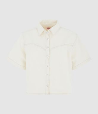 Levi's Veste Logan Ss Denim Shirt Whites Truth Slip