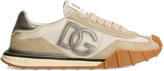 Dolce & Gabbana Homme, Chaussures, Beige, Taille: 41 EU Baskets &agrave; lacets avec logo