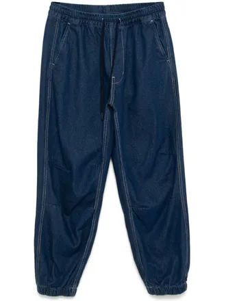 Chocoolate jean cigarette à lien de resserrage - Bleu