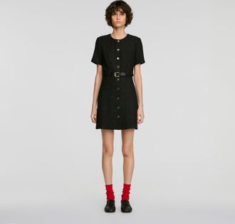 Sandro Robe en tweed 2 en 1