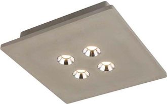 Globo Lighting Plafonnier led pour chambre à coucher, chambre damis, lampe de couloir en béton chromé