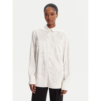 Guess Hemd W5YH40 WFQC2 &Eacute;cru Regular Fit