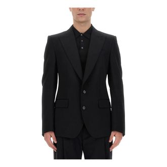 Dolce & Gabbana Einreihige Jacke - - Jackets - Herren - Schwarzk - L