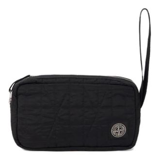 Stone Island Handgelenktasche mit Innenf&auml;chern - - Bags - Herren - Schwarzk - ONE SIZE