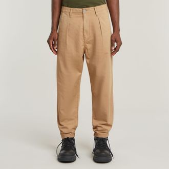 G-Star Pleated Chino Relaxed Tapered - Braun - Herren