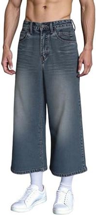 Generic Jean Homme Jeans Homme Jean Homme Regular Confortable Classique Imprim&eacute; Coupe Droite &Eacute;t&eacute; Automne - Polyvalent avec T-Shirts Ou Chemises, Style Casual 