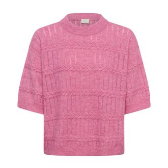 Kaffe Femme, Pulls, Rose, Taille: 42 FR Maille ras du cou