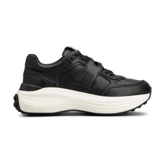 Tod's Schwarze Schn&uuml;rsneaker mit Dicker Sohle - - Shoes - Damen - Schwarzk - 35 EU