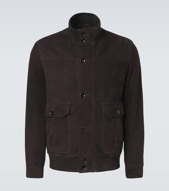 Brioni Veste bomber en daim