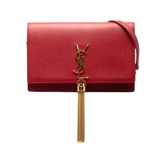 Saint Laurent Pre-owned Kate Wallet on Chain - Femme - Pre-owned - Rouge - Taille: ONE Size