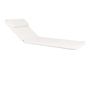 M&S Collection Coussin 62x200 cm pour bain de soleil en coton blanc