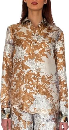 Pierre-Louis Mascia Femme, Blouses et Chemises, Multicolore, Taille: 38 FR Chemise en soie
