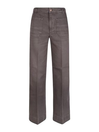 Victoria Beckham Straight Leg Jeans - Grau