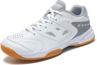 Generic Chaussures De Sport Pickleball pour Hommes Et Femmes, Baskets De Tennis Antid&eacute;rapantes pour Tous Les Terrains, Badminton, Squash Et Racquetball,Blanc,