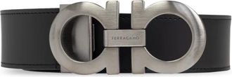 Ferragamo Homme, Accessoires, Noir, Taille: 115 CM Gancini Reversible Belt
