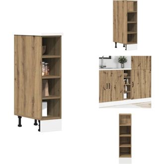 vidaXL Armoire de plancher chêne artisanal 20x44,5x81,5 cm - Armoire De Plancher - Armoires De Plancher - Armoire De Cuisine - Placard De Cuisine