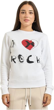 John Richmond Femme, Sweatshirts et sweats &agrave; capuche, Blanc, Taille: 40 FR SweaT-shirt
