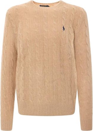 Polo Ralph Lauren Homme, Pulls, Beige, Taille: S Wool-Cashmere Crewneck Sweater