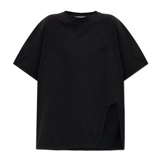 The Attico Asymmetrisches Oversized T-Shirt - - Tops - Damen - Schwarzk - XS