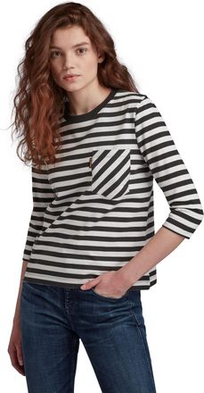 G-Star RAW Damen Stripe Pocket Loose 3 Top
