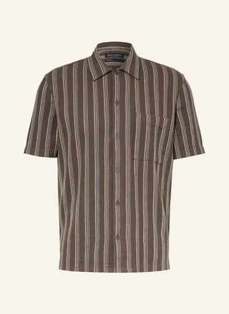Marc O'Polo Marc Opolo Kurzarm-Hemd Regular Fit braun