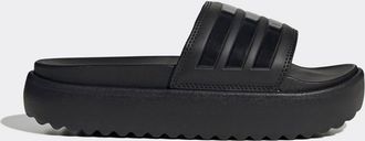 adidas Originals adilette - Claquettes à semelle plateforme - Noir